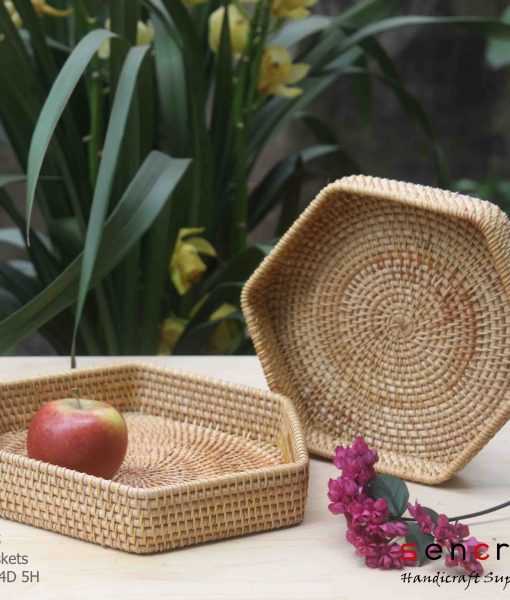 Rattan basket – Handicraft; Bamboo; Rattan; Wicker; Baskets; Bowls; Vases
