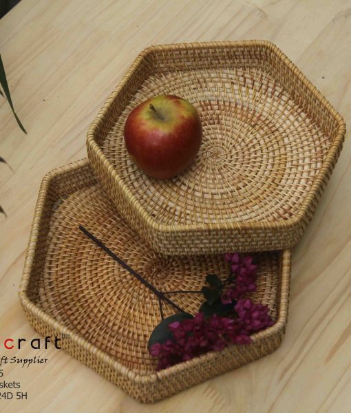 Rattan basket – Handicraft; Bamboo; Rattan; Wicker; Baskets; Bowls; Vases